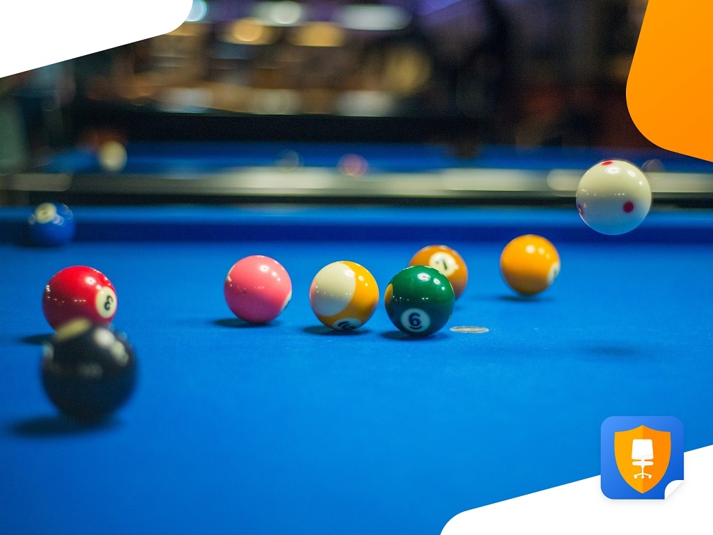 Biljarten of poolbiljarten op kantoor met de Kantinebaas app | Pool Biljart