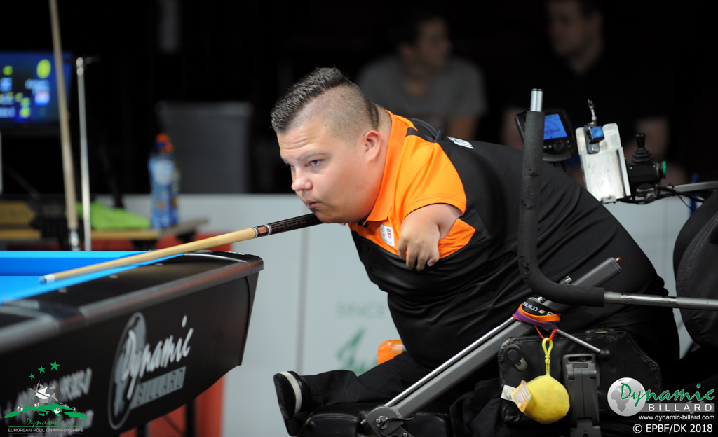 Eerste Nederlandse rolstoelbiljarter in jaren op EK! | Pool Biljart
