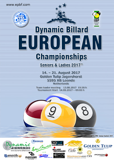 European Championships Seniors & Ladies | Pool Biljart